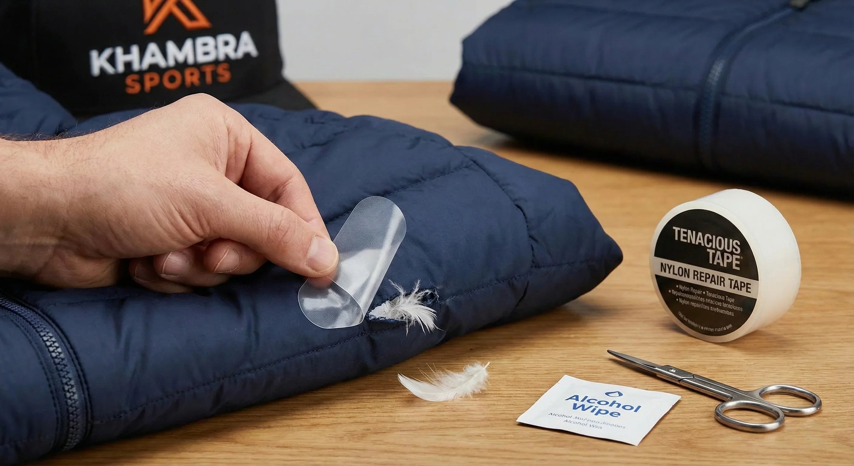How to Fix a Ripped Puffer Jacket: 5 Minute DIY Hacks – Khambra Sports