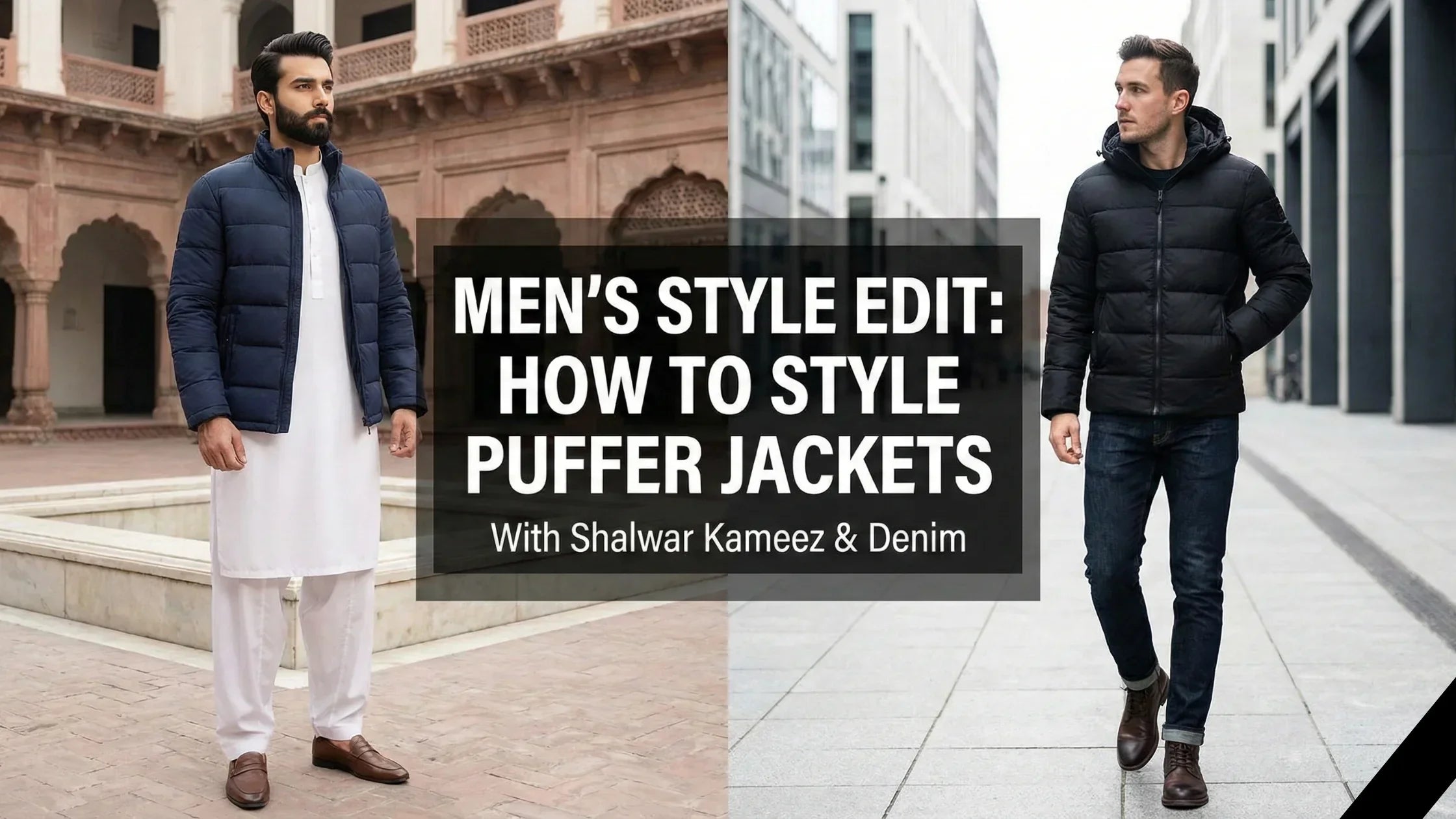 How to Style Puffer Jackets with Shalwar Kameez & Denim – Khambra Sports