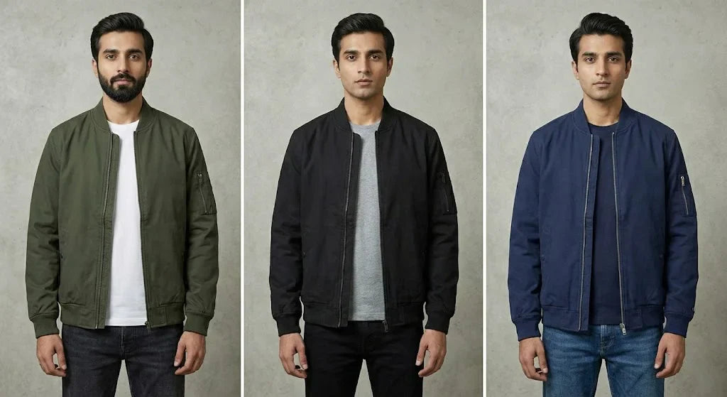 Men’s Bomber Jackets in Pakistan | Stylish Winter Jackets 2025 ...